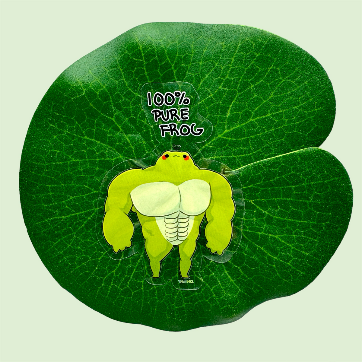 100% Frog Chad Sticker – PondHQ